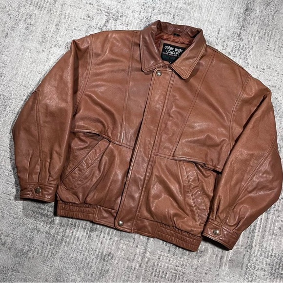 Wilsons Leather | Jackets & Coats | Wilsons Leather Brown Bomber Jacket ...